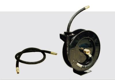 China Heavy Duty Construced Fuel Metal Hose Reel Powder Coated Steel / NBR Rubber Hose for sale