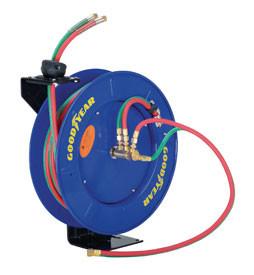 China Goodyear 50 FT Twin Oxy Acetylene Welding Hose Reel 300PSI 50 FT. Twin Welding Hose for sale