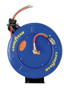 China Goodyear Safety Series Dual Hose Spring Rewind Hose Reel for Oxy-Acetylene for sale