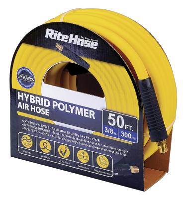 China Hybrid Polymer Air And Water Hose With Double Brass 1/4