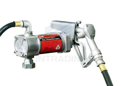 China Steel 12V Gasoline Fuel Transfer Pump With 15GPM Flow Rate / Electric Gear Pump for sale