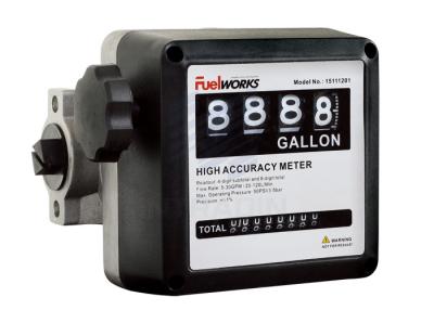 China High Performance  4 - digital Mechanical Fuel Flow Meter 50psi 3.5BAR for sale