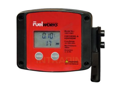 China Oval Gear Inline Fuel Flow Meter 10 - 100 LPM Flow Rate 15 Meters for sale