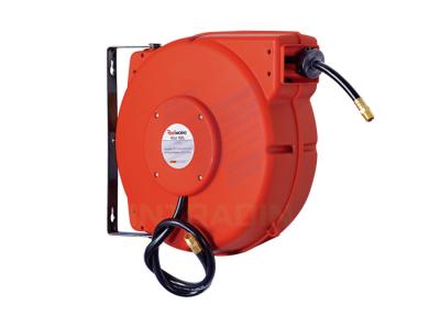 China Polypropylene Plastic Air And Water Spring Driven Hose Reel With PVC Hose for sale