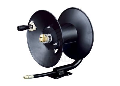 China Spring Tension Brake Hand Crank Air Hose Reel Ideal / Water Hose Reel Industrial for sale