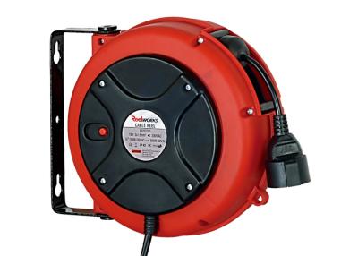 China Lightweight 3 Core Retractable Electric Cord Reel , 0.9 Meter Lead In Cable for sale