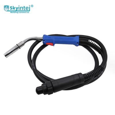 China High Temperature Resistant Gas Cooled MIG Torch 40KD with CO2 Euro Adapter for sale
