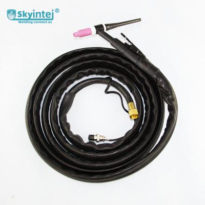 China Air Cooled WP17 TIG Welding Torch with 4m/6m Flexible Cable for sale