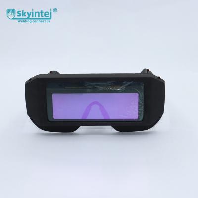 China Auto Darkening Welding Safety Goggles Battery / Solar Dual Supply For Metalworking for sale