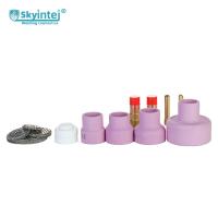 China 10Pcs Copper Brass TIG Welding Consumables Collet Collet Body Back Cap for WP17 WP18 WP26 Torch for sale
