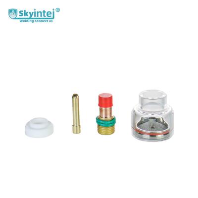 China Durable Pyrex Glass Cup 4PCS Set for TIG Welding Torch WP17 WP18 WP26 for sale