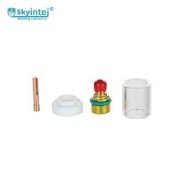 China Professional TIG Welding Torch Fittings 4PCS Pyrex Glass Cup Set for sale