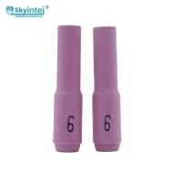 China 10N48L #6 TIG Welding Torch Ceramic Alumina Nozzle Long Cup for WP17 WP18 WP26 Torch Consumables Wholesale for sale