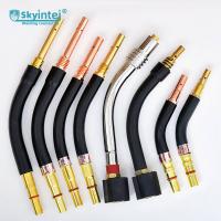 China 500A MIG Welding Torch Swan Neck Brass Copper for Type Gooseneck Elbow Spare Parts for CO2 Welder for sale