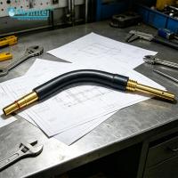 China OTC 500A Swan Neck MIG Welding Torch Gooseneck for Air Cooled Welding Gun Copper & Brass Material Skyintej Brand for sale