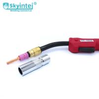 China KR350 350A Air-Cooled Skyintej MIG Welding Torch with Copper Plating Flexible Swan Neck 0.8mm Wire Diameter CO2 Compatible for sale