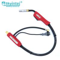 China KR350 350A Air-Cooled Skyintej MIG Welding Torch with Copper Plating Flexible Swan Neck 0.8mm Wire Diameter CO2 Compatible for sale