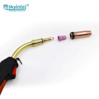 China 501D-Orange Industrial Grade Skyintej Water Cooled MIG Welding Torch with Flexible Swan Neck Copper Plated 500A DC for sale