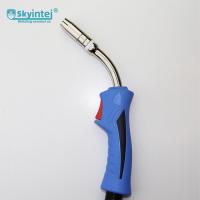 China High Quality MIG Welding Torch ITJ-25AK-MIG-Blue 220V 500A DC 60% Duty Cycle Air Cooled Swan Neck Flexible Rubber Cover Copper for sale
