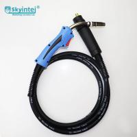 China High Quality MIG Welding Torch ITJ-25AK-MIG-Blue 220V 500A DC 60% Duty Cycle Air Cooled Swan Neck Flexible Rubber Cover Copper for sale