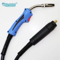 China High Quality MIG Welding Torch ITJ-25AK-MIG-Blue 220V 500A DC 60% Duty Cycle Air Cooled Swan Neck Flexible Rubber Cover Copper for sale