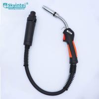 China Skyintej 36KD MIG Welding Torch Copper Plated Orange Handle Air Cooled 500A DC 60% Duty Cycle AC 220V Flexible Swan Neck 0.8mm for sale