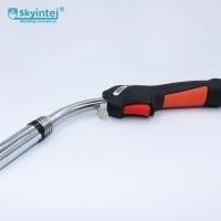 China Skyintej 36KD MIG Welding Torch Copper Plated Orange Handle Air Cooled 500A DC 60% Duty Cycle AC 220V Flexible Swan Neck 0.8mm for sale
