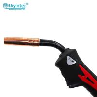 China Skyintej Euro 200A MIG Torch Copper Plated Air Cooled Flexible Swan Neck High Temp Resistant Welding Accessories for sale