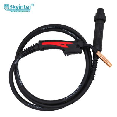 China Skyintej Euro 200A MIG Torch Copper Plated Air Cooled Flexible Swan Neck High Temp Resistant Welding Accessories for sale