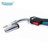 China 36KD Copper Plated MIG Welding Torch Air Cooled Industrial 500A DC Flexible Swan Neck for sale