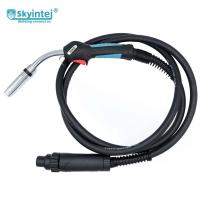 China 36KD Copper Plated MIG Welding Torch Air Cooled Industrial 500A DC Flexible Swan Neck for sale