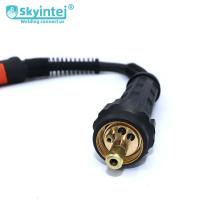 China Skyintej 15AK MIG Welding Torch Orange Handle Flexible Swan Neck 500A DC 0.8mm Wire Diameter Air-Cooled for sale