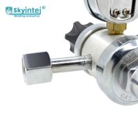 China Energy Saving Argon Regulator SKYINTEJ GH-25 CO2 Gas Flowmeter 25L/min Brass Pressure Regulator for TIG MIG Shielded Welding for sale