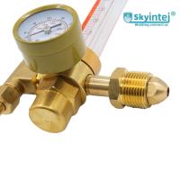 China CGA580 Argon CO2 Gas Flowmeter Regulator SKYINTEJ 191 Heavy Duty Full Brass Pressure Regulator for MIG TIG Welding Machine for sale