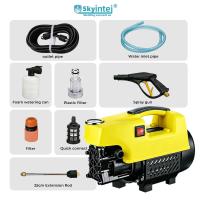 China Portable Electric Power Washer High Pressure Cold Water Cleaning Car Wash Machine Foam Motor 220V New Shop Home Use for sale