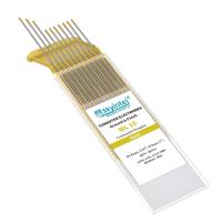 China 1.5% Lanthanated Gold Tip Tungsten Electrode 2.4mm TIG Welding Rod for Stainless Steel for sale