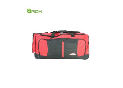 China Rolling Luggage Bag 600d Polyester Wheeled Duffle with One Big Front Pocket for sale