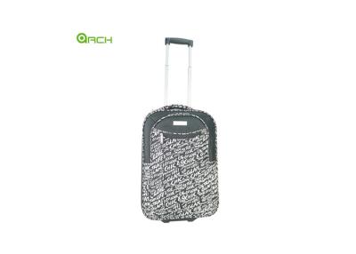 China Printing Material Soft Sided Luggage with Two Front Pockets for sale