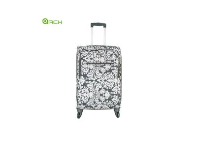 China Printing Material Soft Sided Luggage with Two Pockets for sale