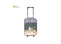 China 300D Printing Kids Travel Luggage with material handles at the top for sale