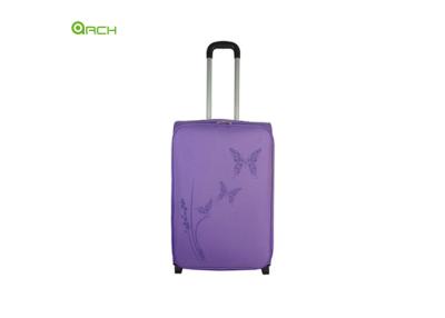 China 600D Economic Polyester Soft Sided Luggage with Skate Wheels for sale