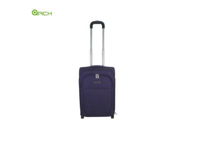 China 600D Polyester Soft Sided Luggage with One Front Pocket and skate wheels for sale