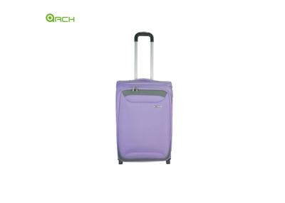 China 600D Polyester Soft Sided Luggage with One Front Pocket and skate wheels for sale