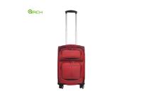 China 1680D Polyester Soft Sided Luggage with Two Front Pockets and Stylish Flight Wheels for sale