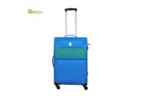 China 600D Polyester Soft Sided Luggage with One Front Pocket and Spinner Wheels for sale