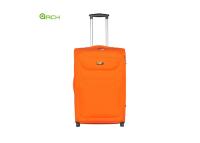 China 600D Polyester Suitcase Soft Sided Luggage with One Front Pocket and Skate Wheels for sale