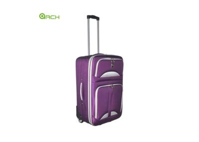 China Tapestry Soft Sided Luggage with Two Classic Front Pockets and Big Skate Wheels for sale