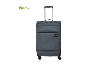 China Snowflake Suitcase Soft Sided Luggage with One Front Hidden Pocket and Double Spinner Wheels for sale