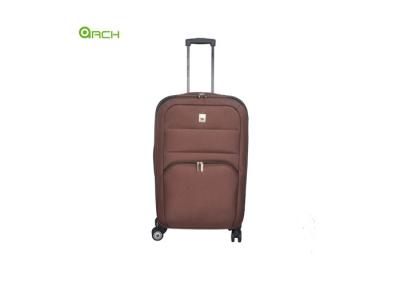 China 1680D Suitcase Soft Sided Luggage with One Front Pocket and Double Spinner Wheels for sale