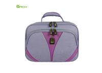 China 600D Polyester Cosmetic Vanity Duffle Travel Luggage Bag with One Pocket for sale